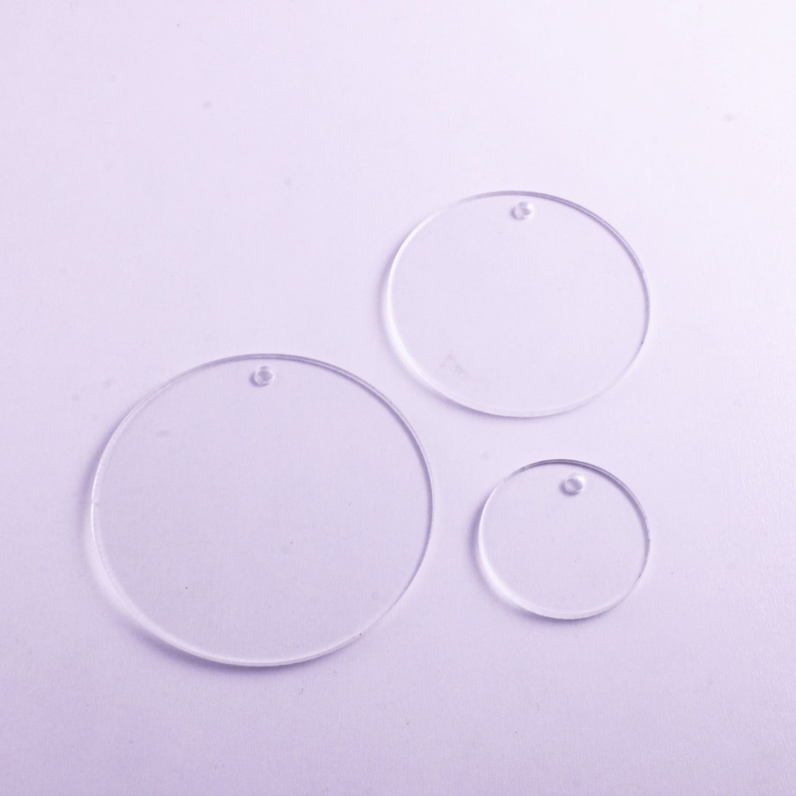 50pcs | Craft Round Shape Clear Acrylic | Clear Acrylics | Plexiglass ...