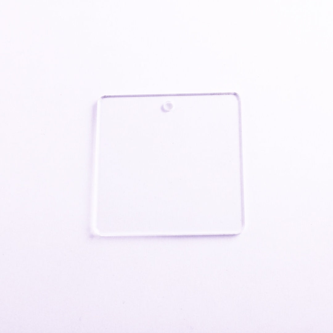 50pcs | Craft Square Shape Clear Acrylic | Clear Acrylics | Plexiglass ...