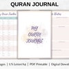 Quran Tracker Printable, Quran Journal, Quran Planner, Islamic Journal ...