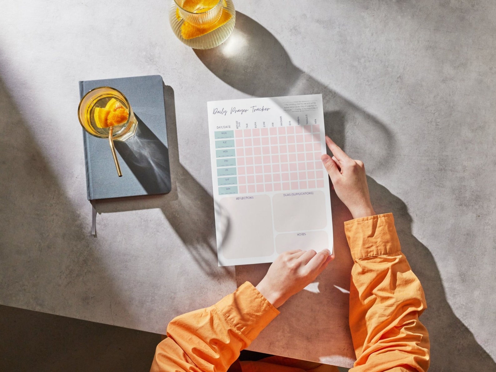 Muslim Daily Prayer Tracker Printable, Salah Tracker, Muslim Prayer ...