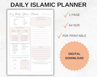 Islamic Daily Planner - Etsy