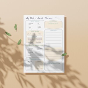 DAILY ISLAMIC PLANNER Printable, Quran Challenge Schedule, Muslim ...