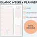 DAILY ISLAMIC PLANNER Printable, Quran Challenge Schedule, Muslim ...