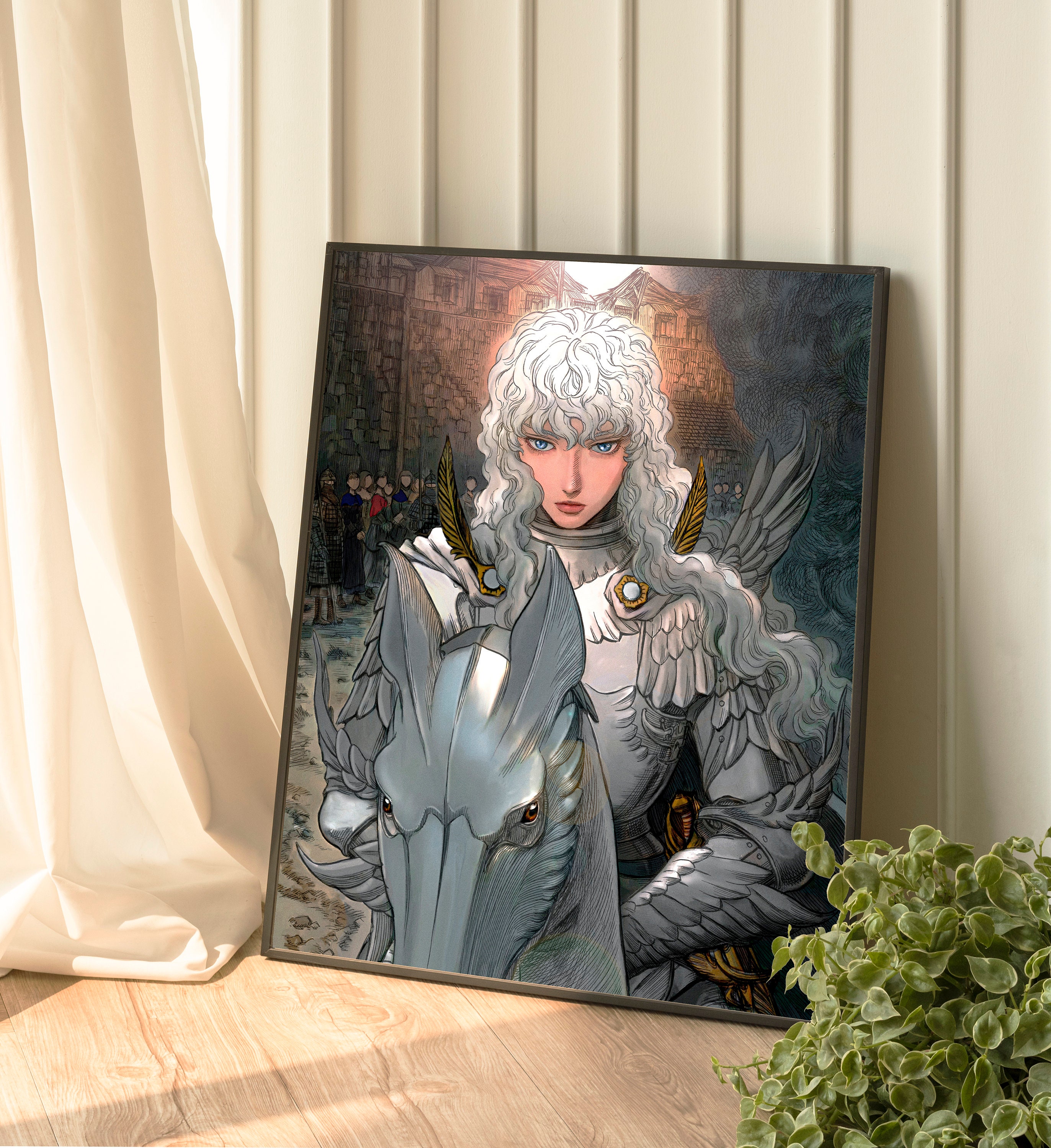 Berserk Poster, Griffith, Colored Manga Poster, Digital 4K Wall Print ...