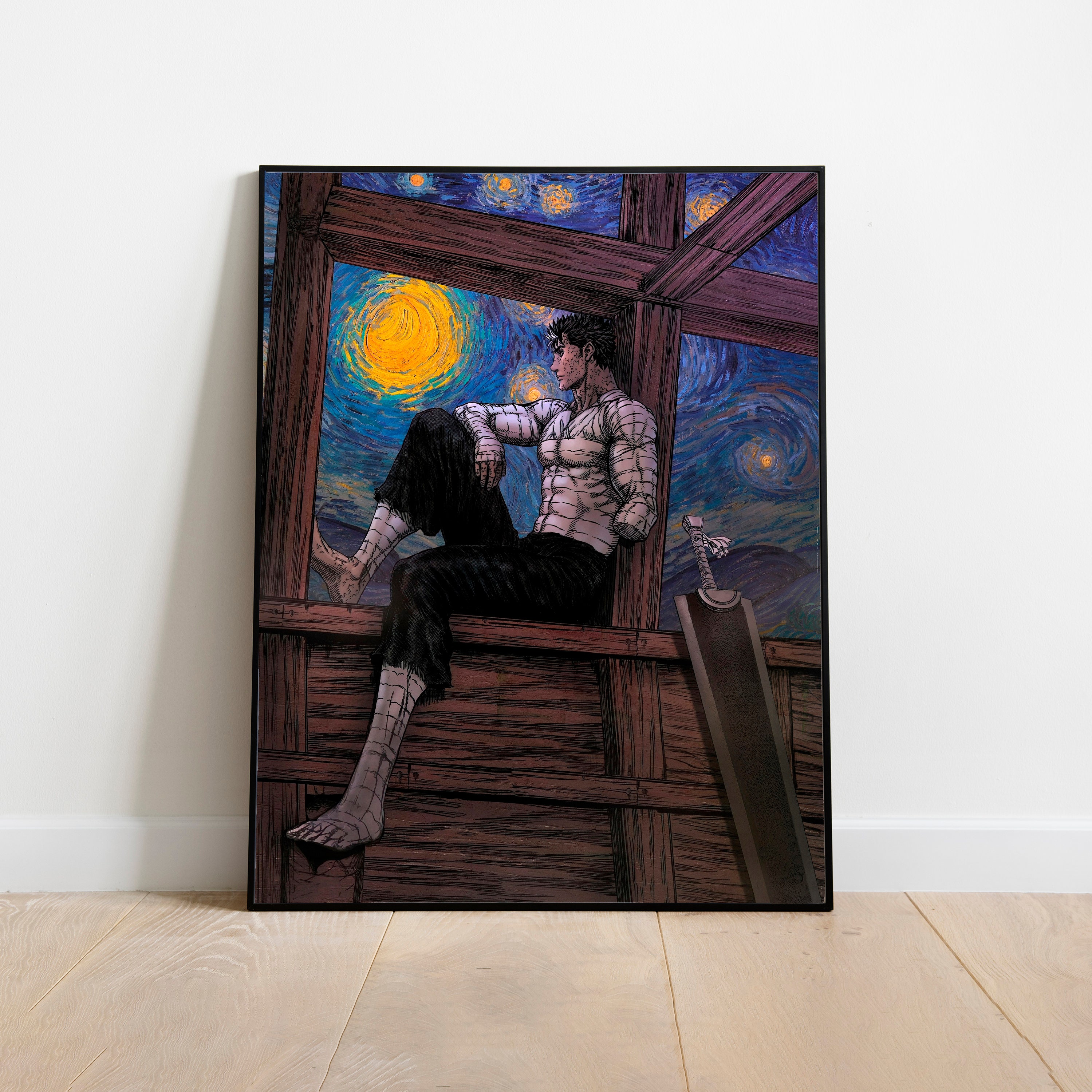 Berserk Poster, Guts, Colored Manga Poster, Digital 4K Wall Print ...