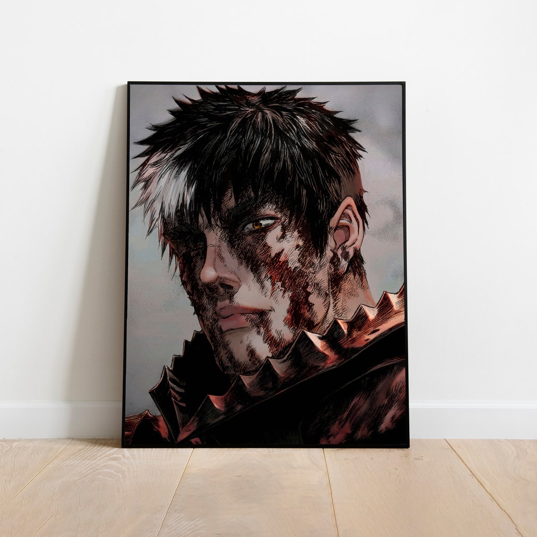 Berserk Poster, Guts, Colored Manga Poster, Digital 4K Wall Print ...