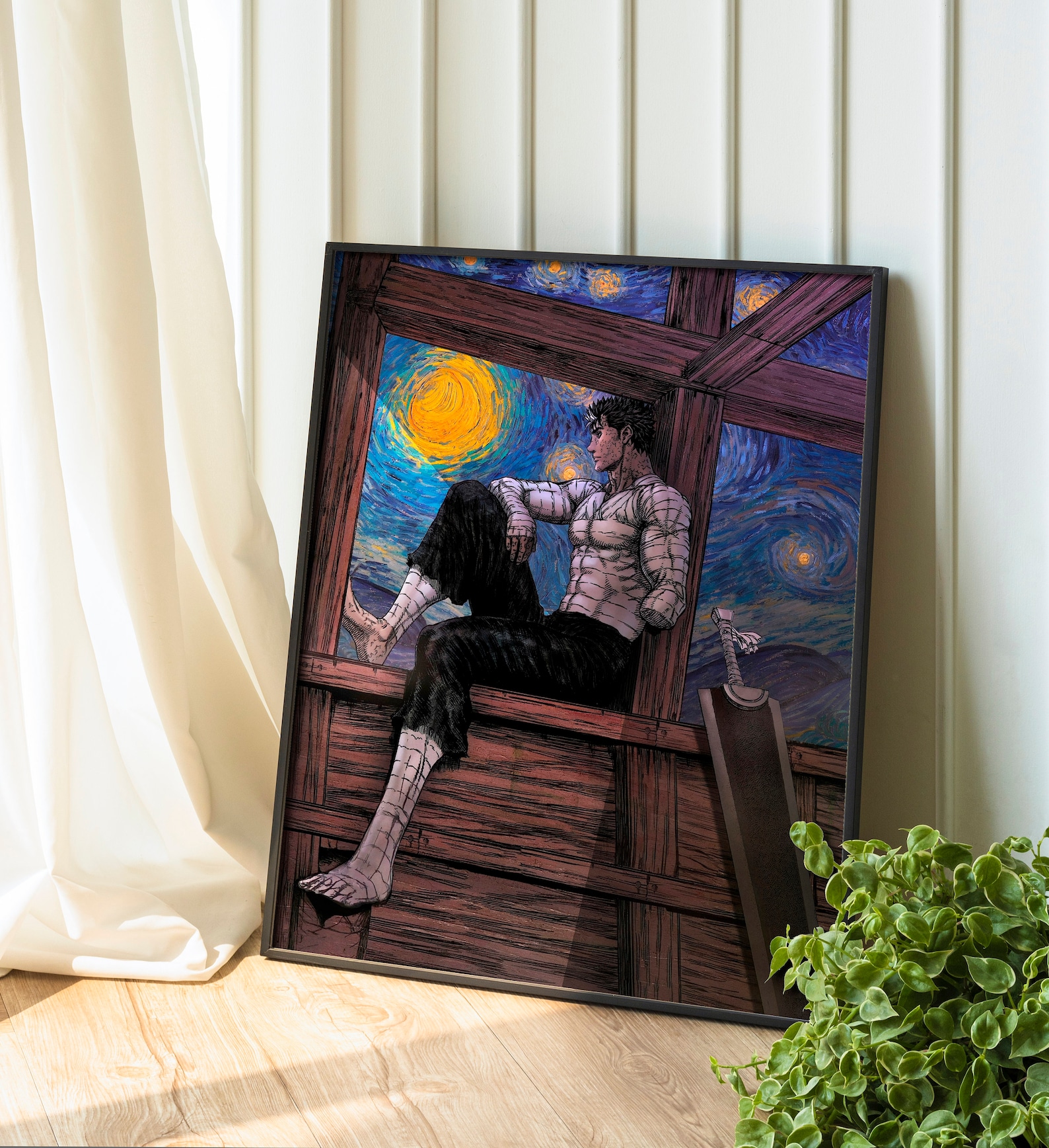 Berserk Poster, Guts, Colored Manga Poster, Digital 4K Wall Print ...