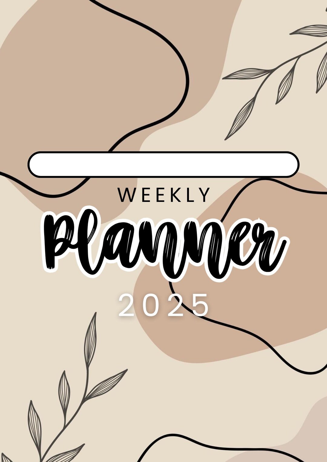 2025 Weekly Planner, Printable - Etsy
