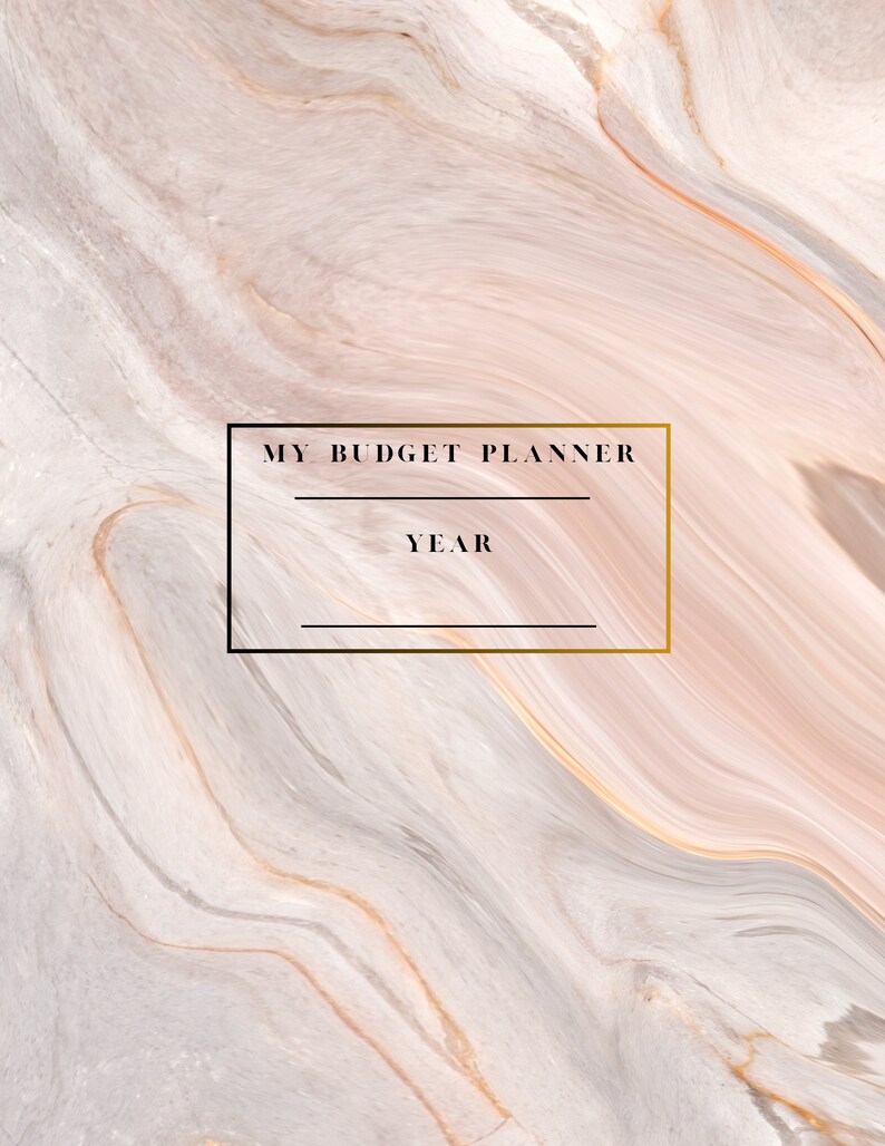 12 Month, Monthly Budget Planner With Saving Tracker Sheets Printable ...