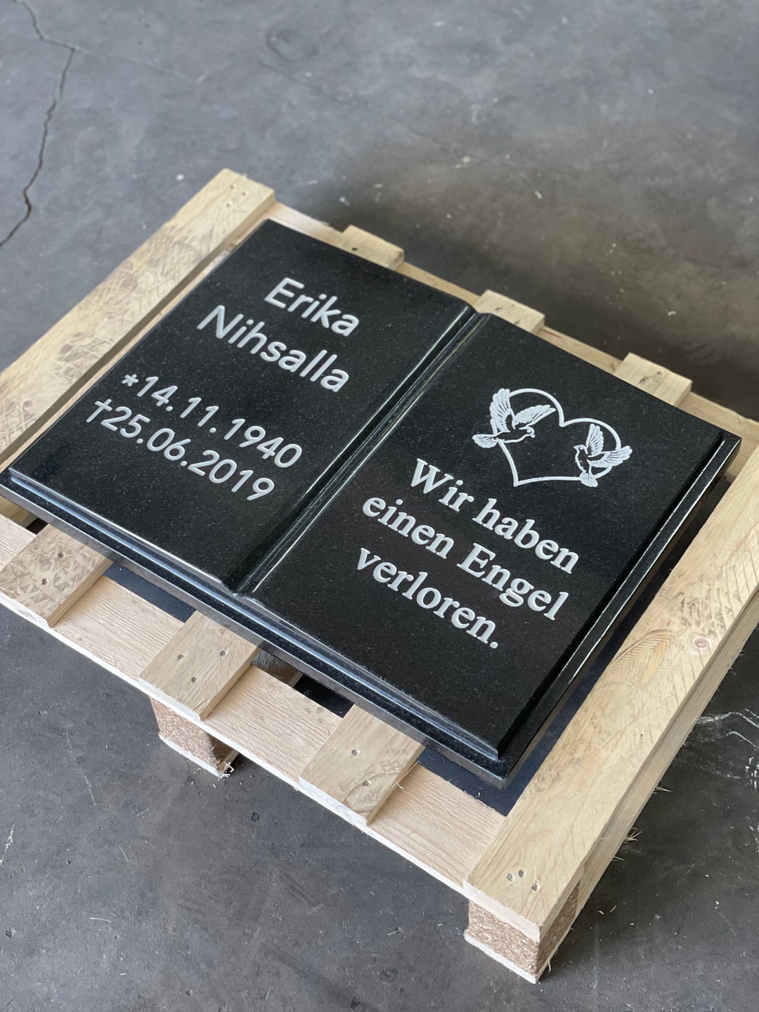 Gravestone Book 45 X 60 Cm Incl. Engraving & Delivery, Grave Marker for ...
