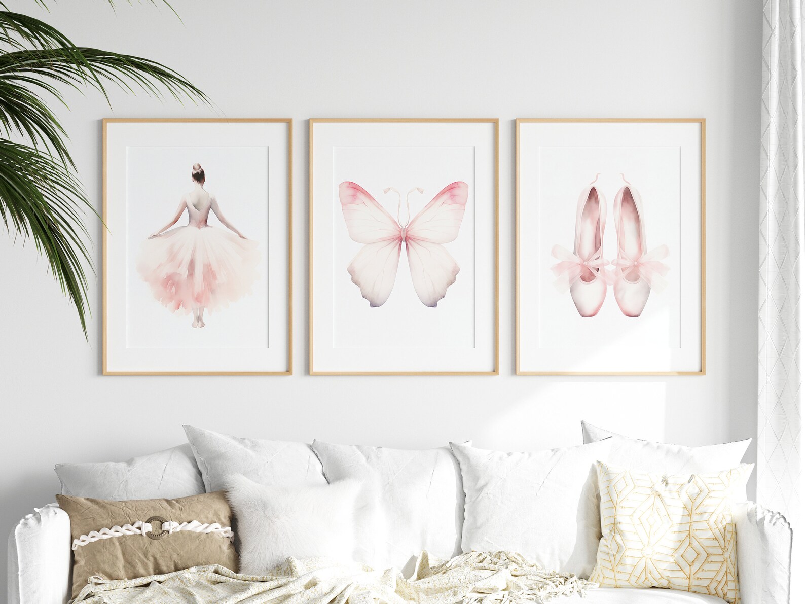 Ballet Nursery Art, Ballerina Nursery Decor, Pink Girl's Room Ballet ...