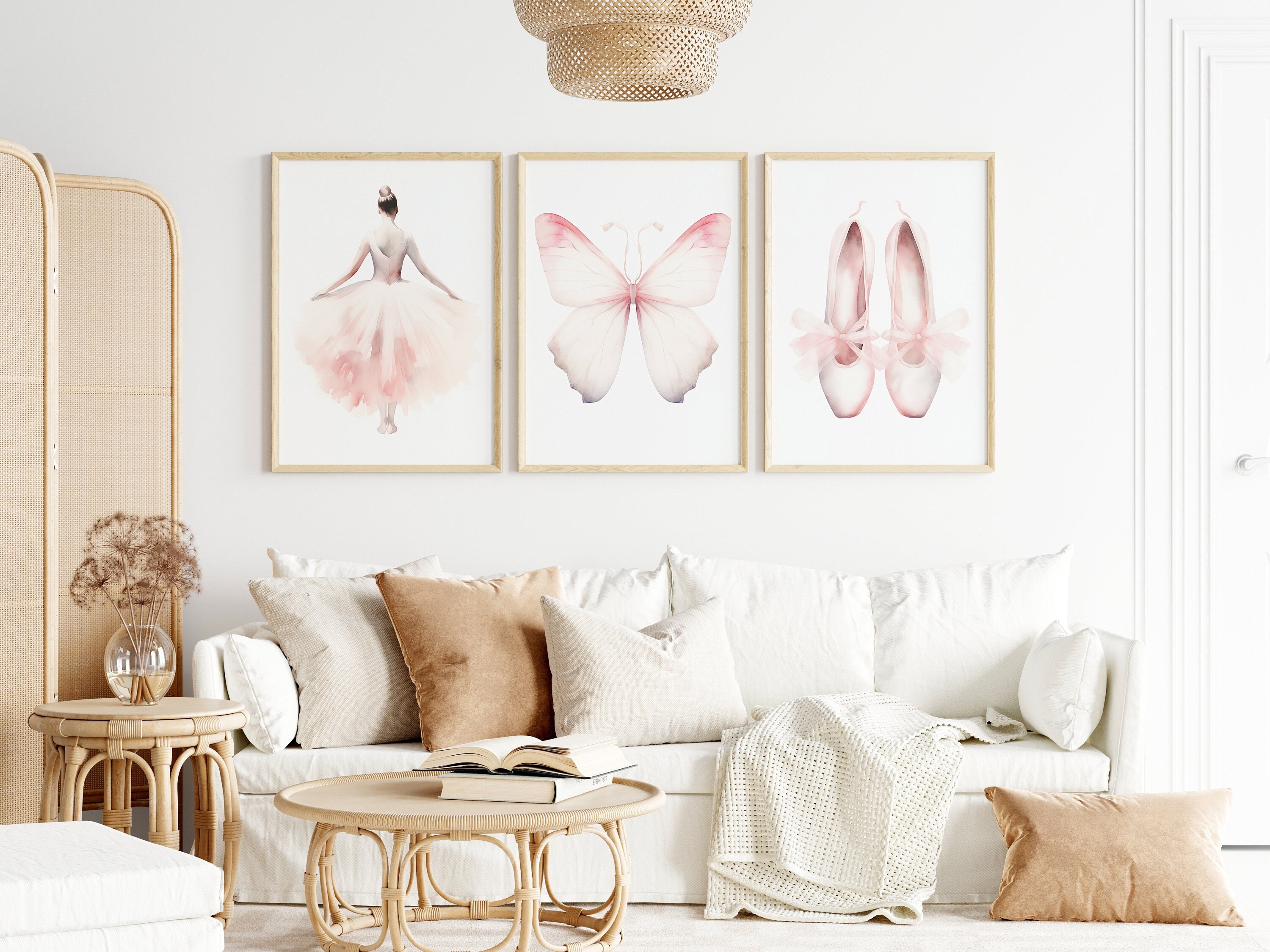 Ballet Nursery Art, Ballerina Nursery Decor, Pink Girl's Room Ballet ...