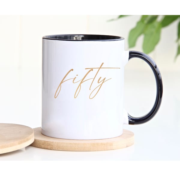 50th Birthday Mug Him - Etsy