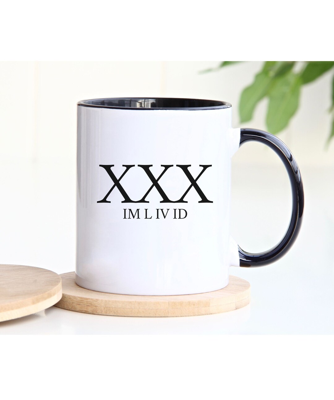 30 Roman Numerals Mug, Funny Roman Numeral Mugs, Thirtieth Roman Date ...