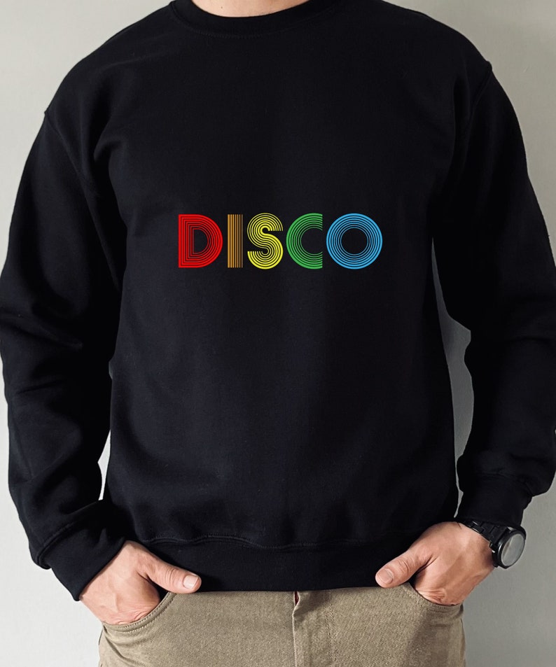 Disco Stripe 70s Sweatshirt, Disco Queen Shirt, Disco Dancing Boogie ...
