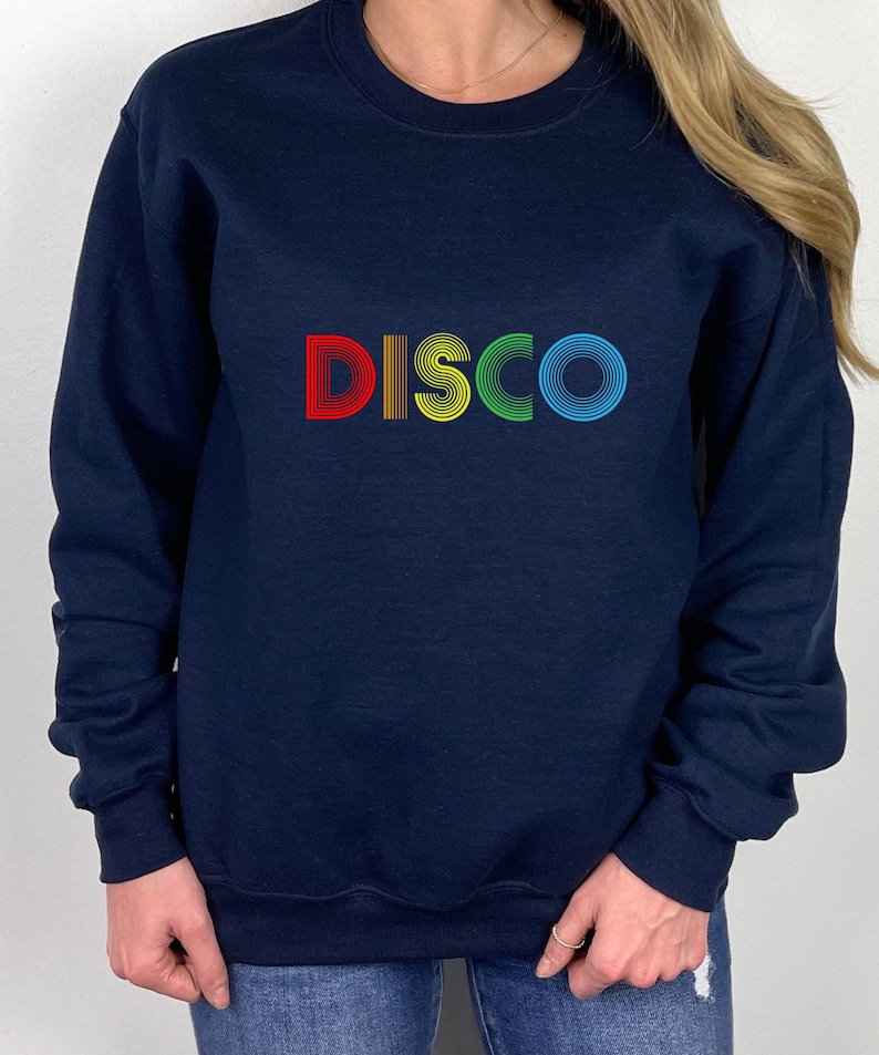 Disco Stripe 70s Sweatshirt, Disco Queen Shirt, Disco Dancing Boogie ...