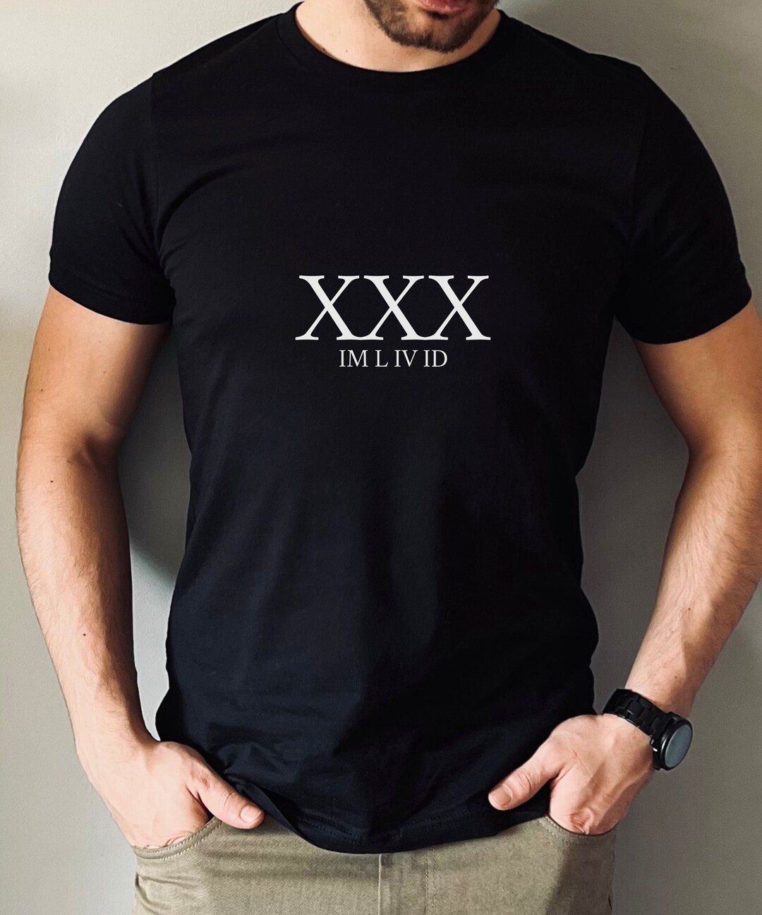 30 Roman Numerals T-shirt, Funny Roman Numeral Shirt, Thirtieth Roman ...