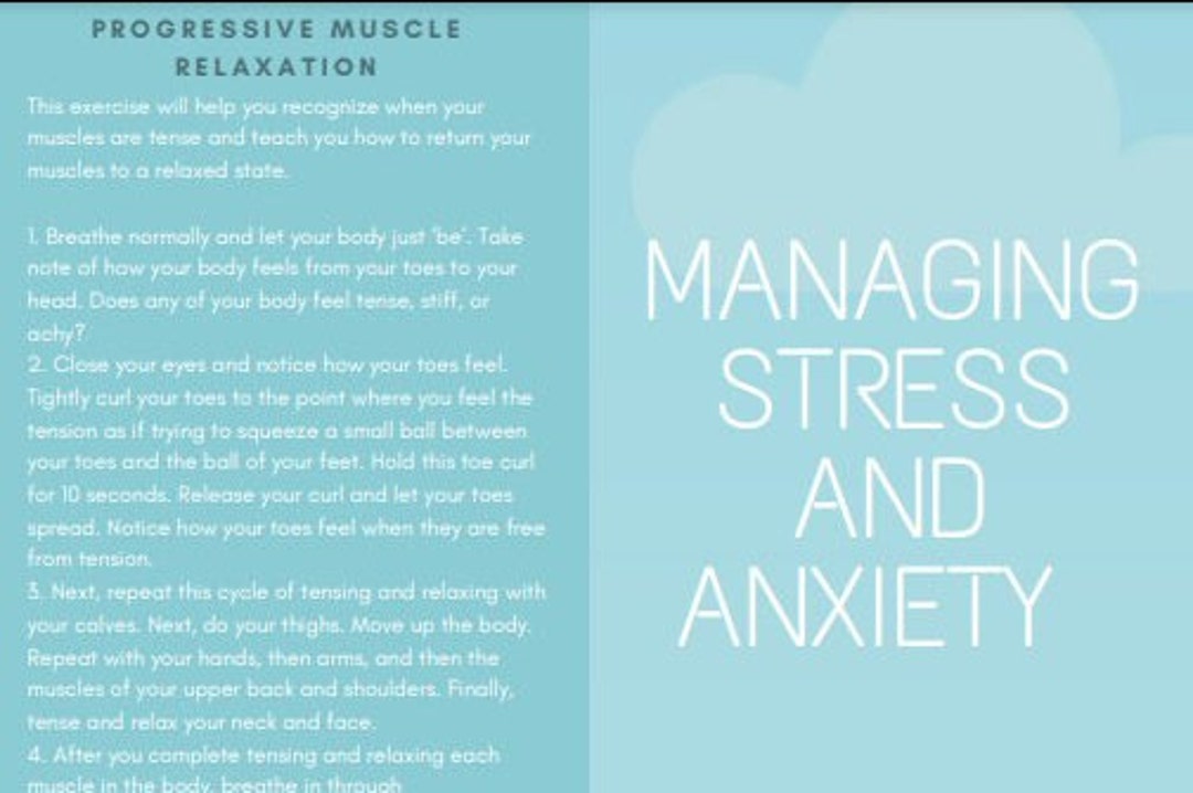 Managing Stress and Anxiety Pamphlet - Etsy