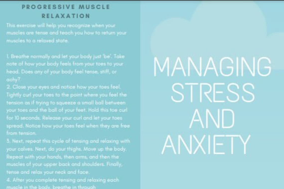 Managing Stress and Anxiety Pamphlet - Etsy