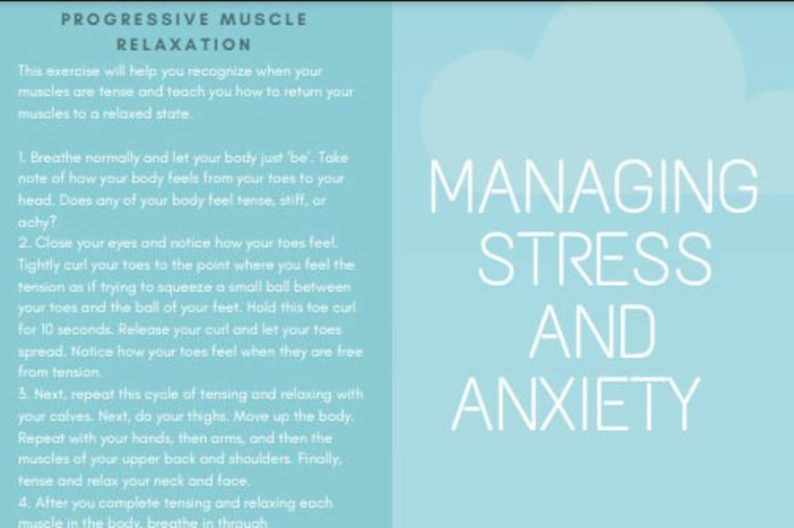 Managing Stress and Anxiety Pamphlet - Etsy