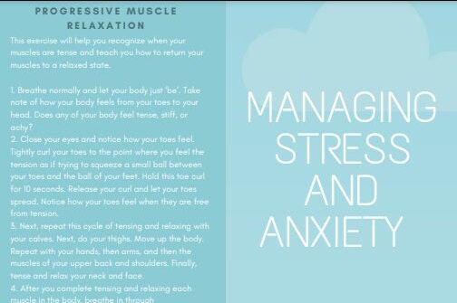 Managing Stress and Anxiety Pamphlet - Etsy