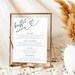 Food Menu Buffet Sign Wedding, Wedding Buffet Menu Template, Editable ...