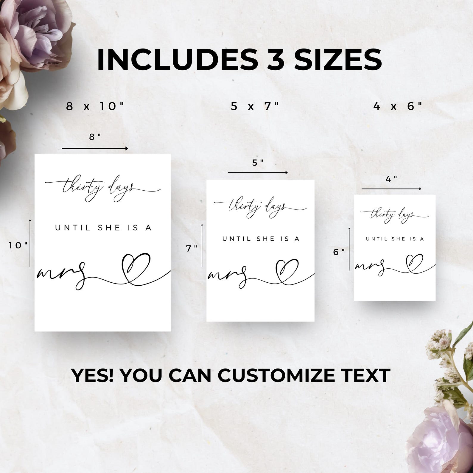 Days Until I Say I Do Sign, Wedding Countdown Sign, She Says I Do ...