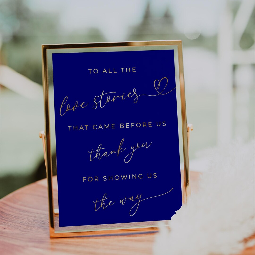 Generations of Love Wedding Sign Template, to All the Love Stories That ...