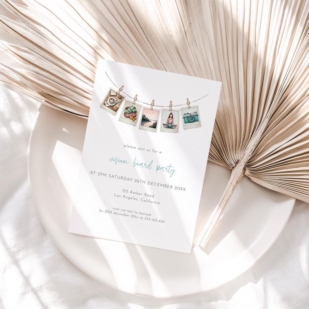 New Years Vision Board Party, Manifestation Dream Board Creation Party ...