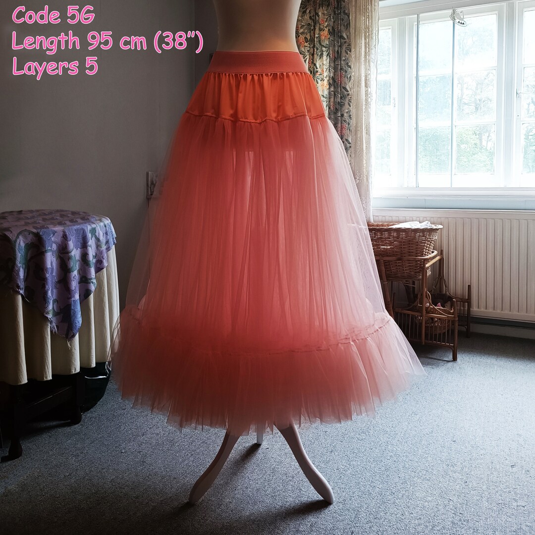 Custom Tulle Petticoat, Petticoat Handmade, Many Size Options, Tulle ...