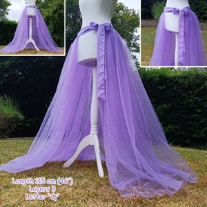 Soft Tulle Train, Custom Tulle Train, Removable Train for Dress, Tulle ...
