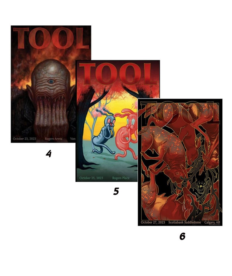 Tool November 21, 2023 Scotiabank Arena in Toronto, ON Poster, Tool ...