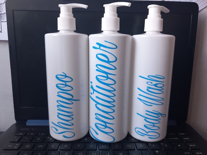 Shampoo Conditioner Body Wash Pump Bottles - Etsy