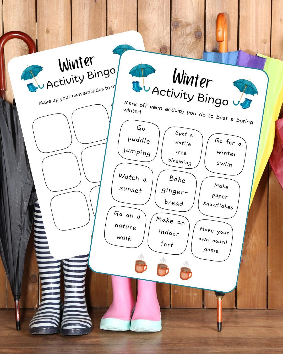 Winter Bingo Printable - Fun Outdoor & Indoor Activities for Kids ...