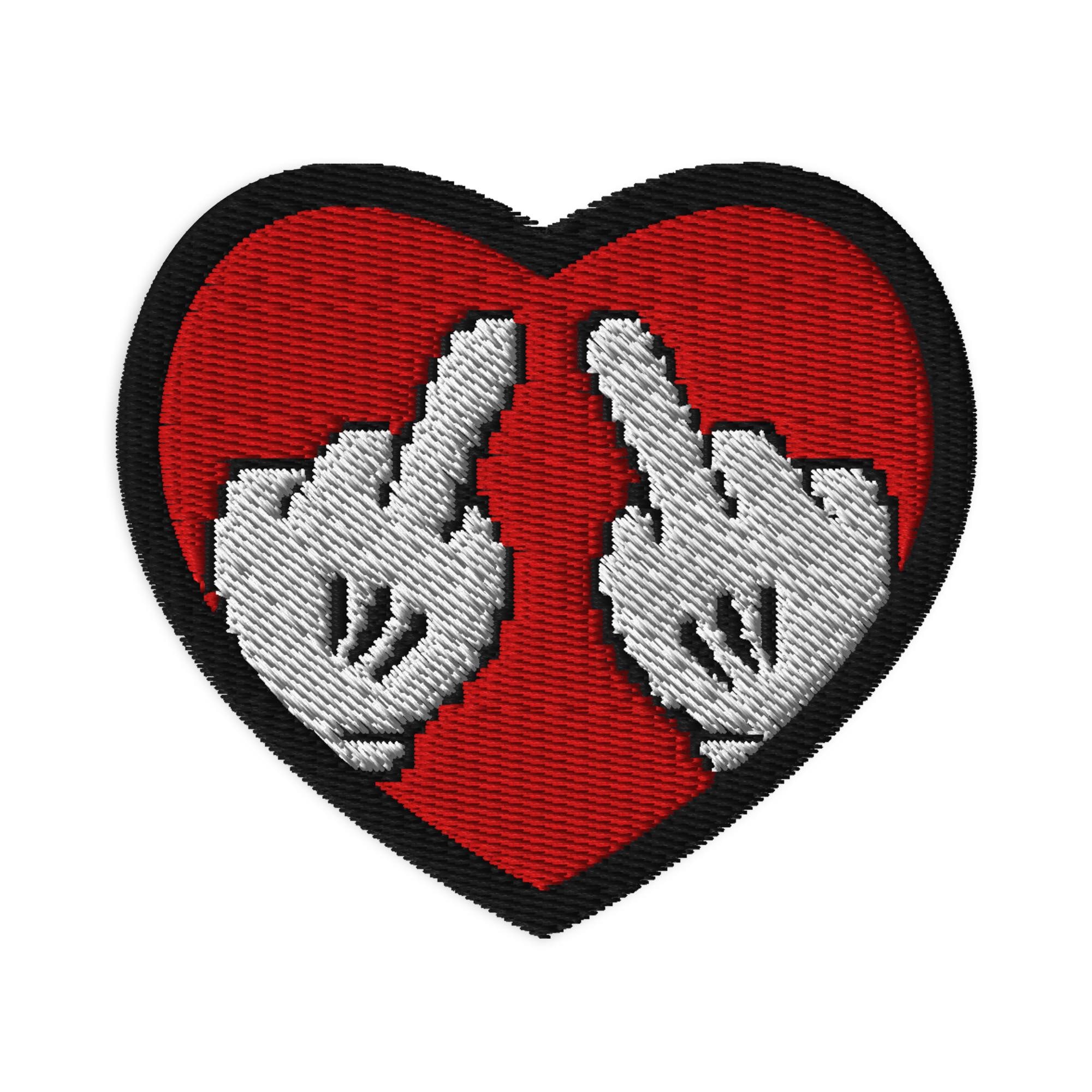 MIDDLE FINGERS PIXELATED Embroidered Patches - Etsy