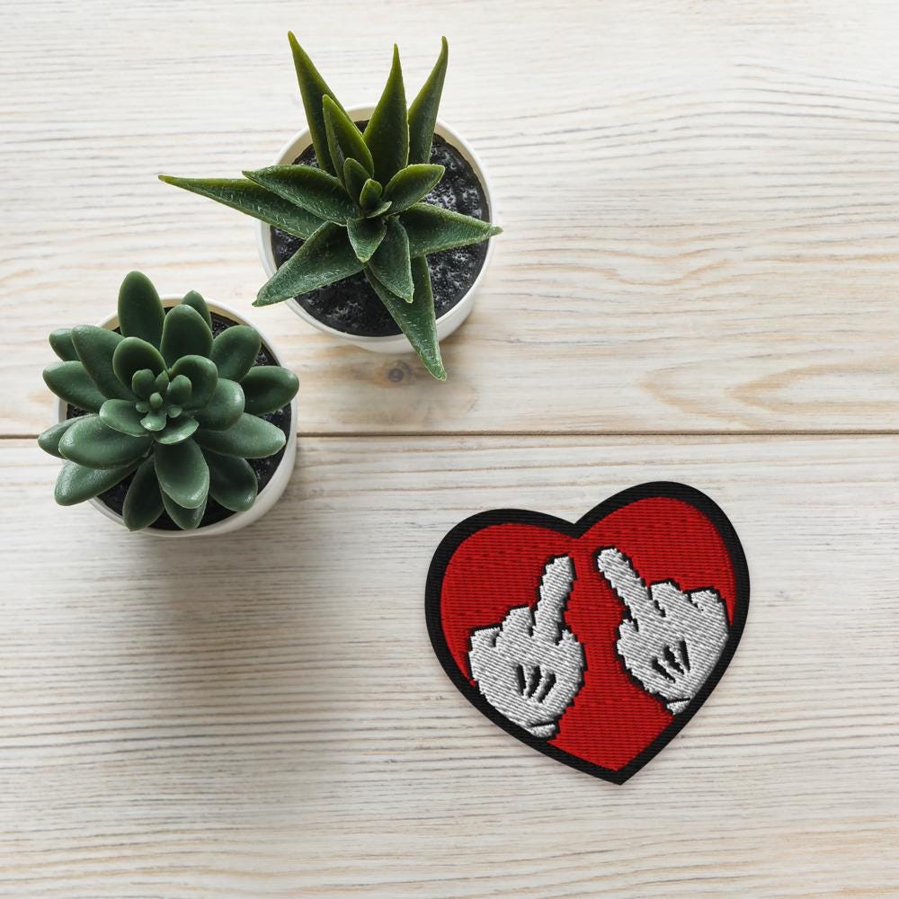 MIDDLE FINGERS PIXELATED Embroidered Patches - Etsy