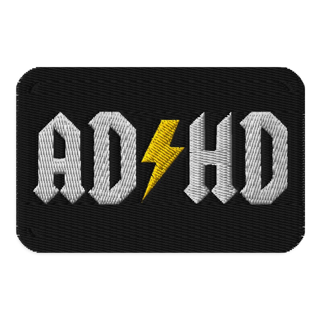 ADHD Embroidered Patches - Etsy