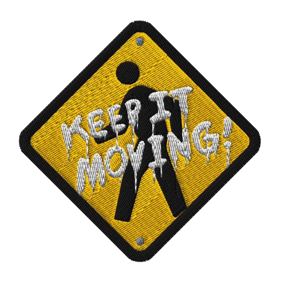 Funny Walking Sign Embroidered Patches - Etsy