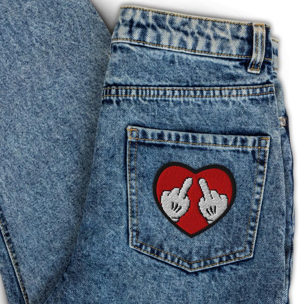 MIDDLE FINGERS PIXELATED Embroidered Patches - Etsy