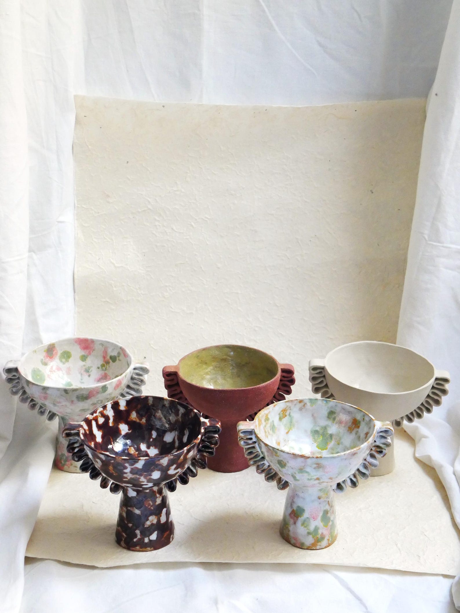 Handcrafted Serrated Terracotta Ceramic Bowl "désirée" - Etsy