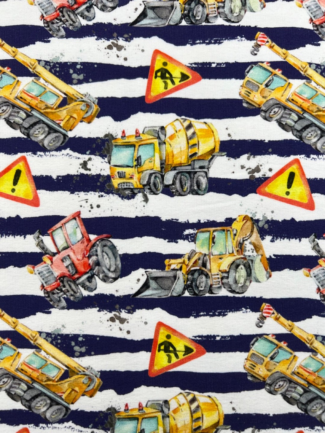 FVJ-2684 French Terry Tree Rails Tractors Miss From Julie - Etsy