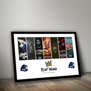 ROD WAVE Album Cover Poster Professional Print HD Wall Art Framed ...