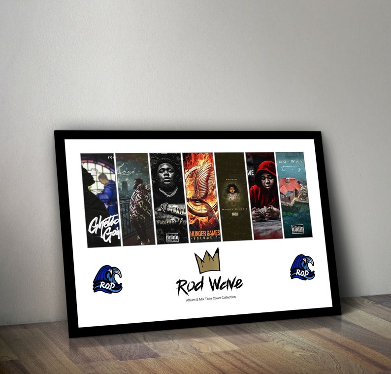 ROD WAVE Album Cover Poster Professional Print HD Wall Art Framed ...