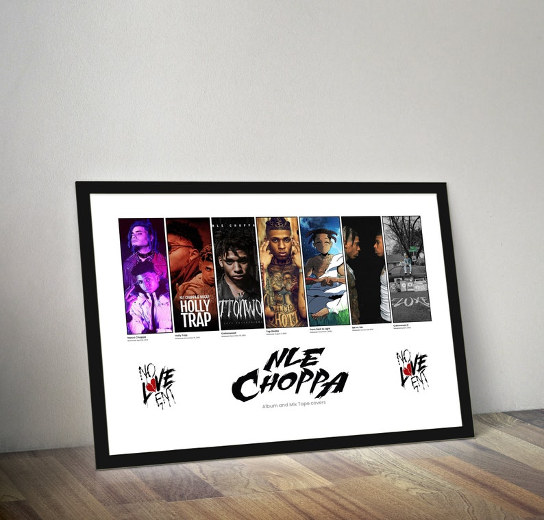 NLE CHOPPA Album Cover Poster Professional Print HD Wall Art Framed ...