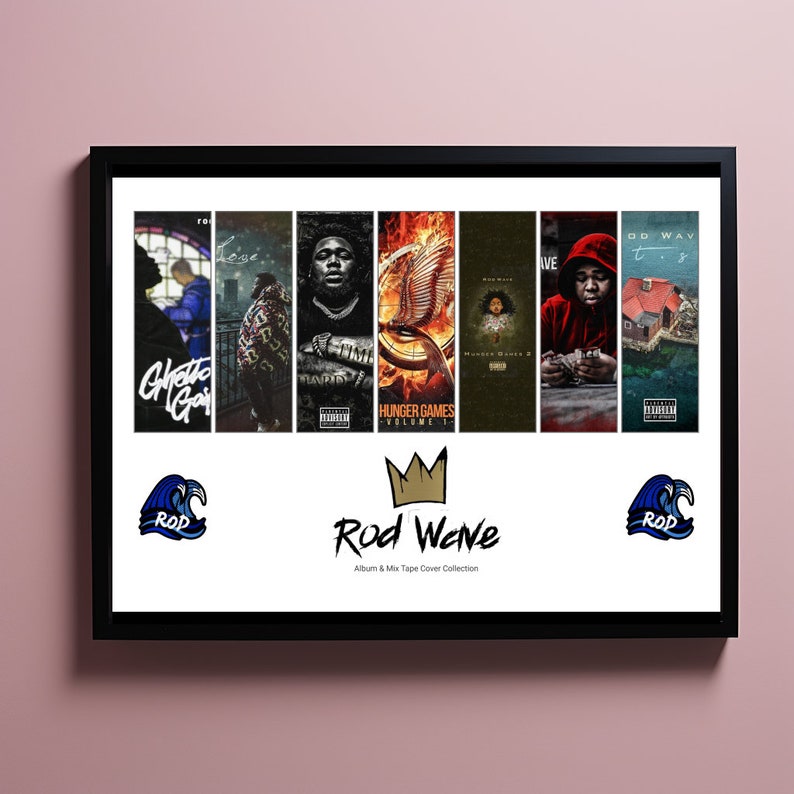 ROD WAVE Album Cover Poster Professional Print HD Wall Art Framed ...