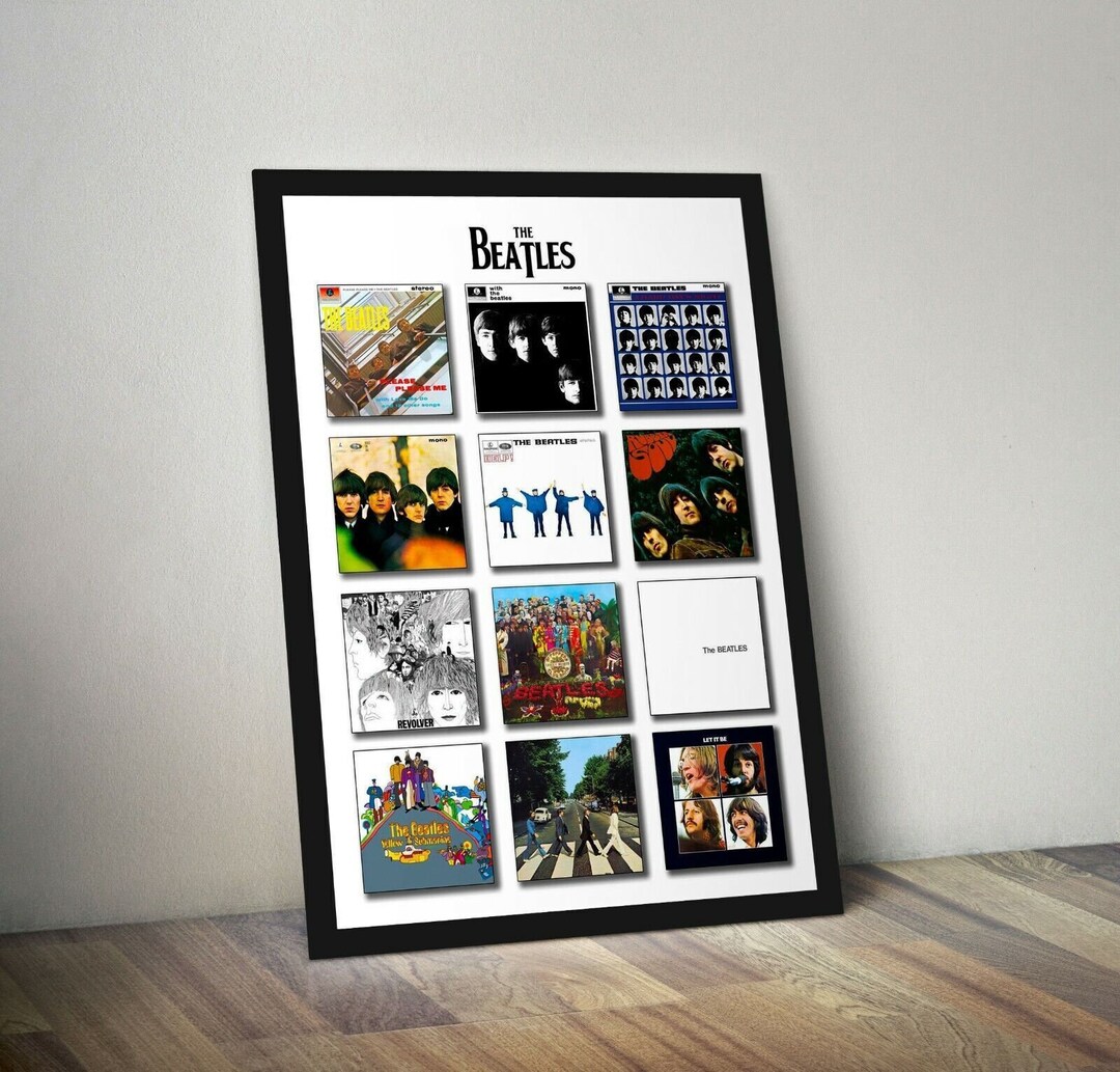 The Beatles Album Cover Reproduction Poster Print Wall Art Abbey Road ...
