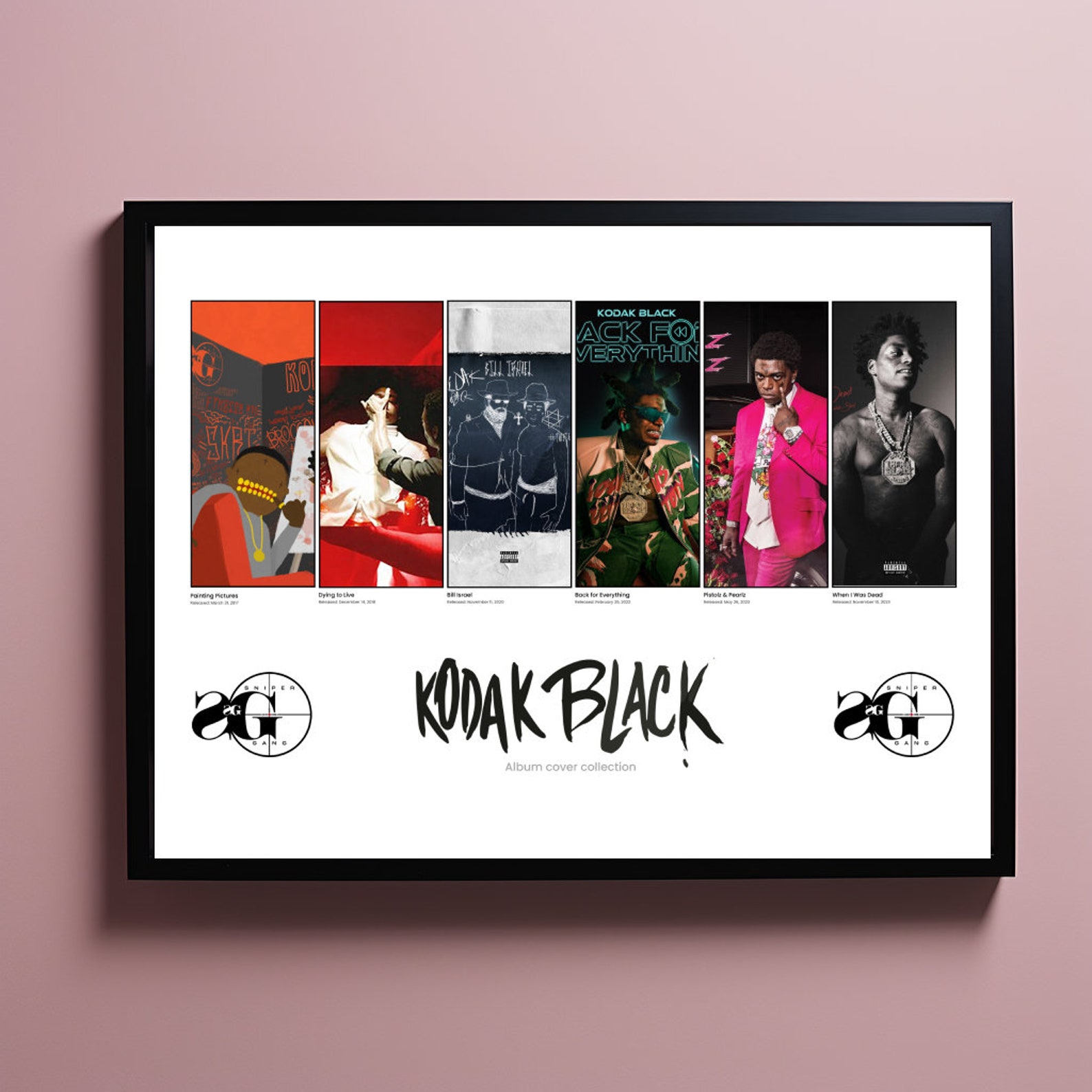 KODAK BLACK Album Cover Poster - Professional Print HD Wall Art ...