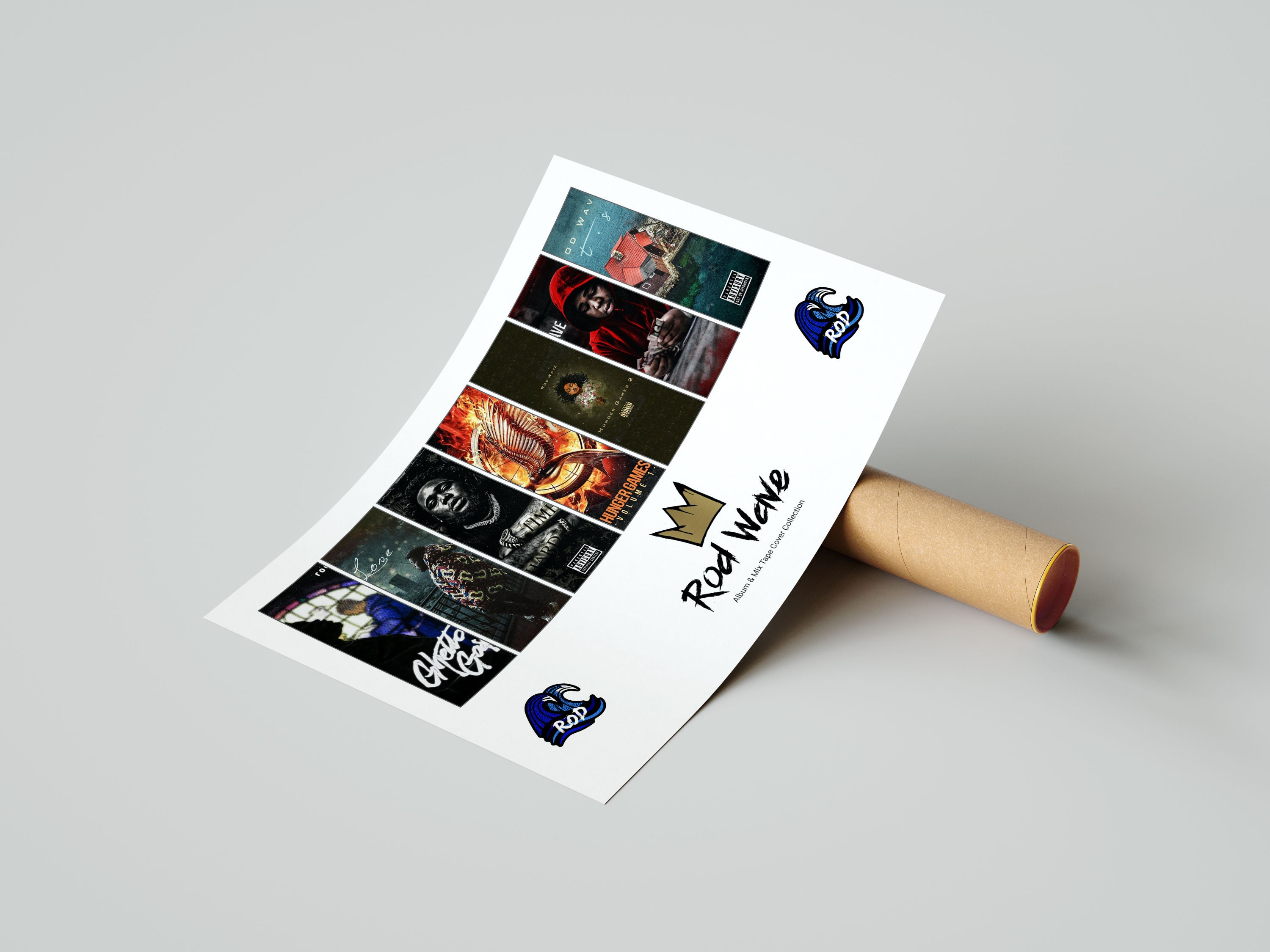 ROD WAVE Album Cover Poster Professional Print HD Wall Art Framed ...