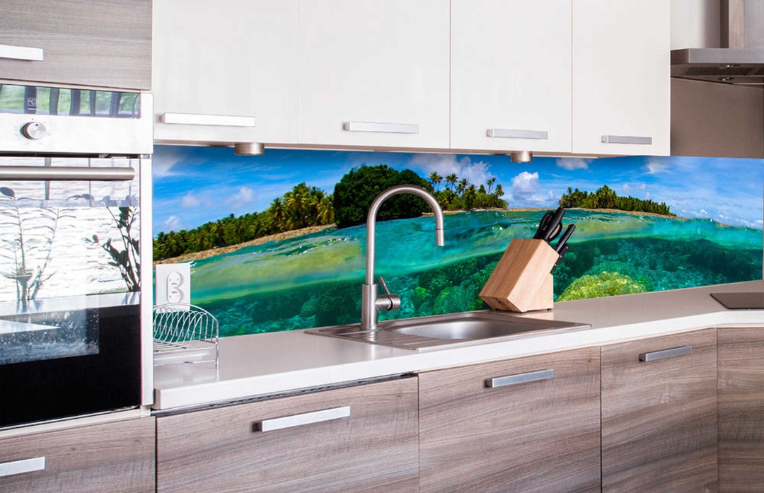 Self-adhesive Splashback - Coral Reef | Kitchen | Decoration | Premium ...
