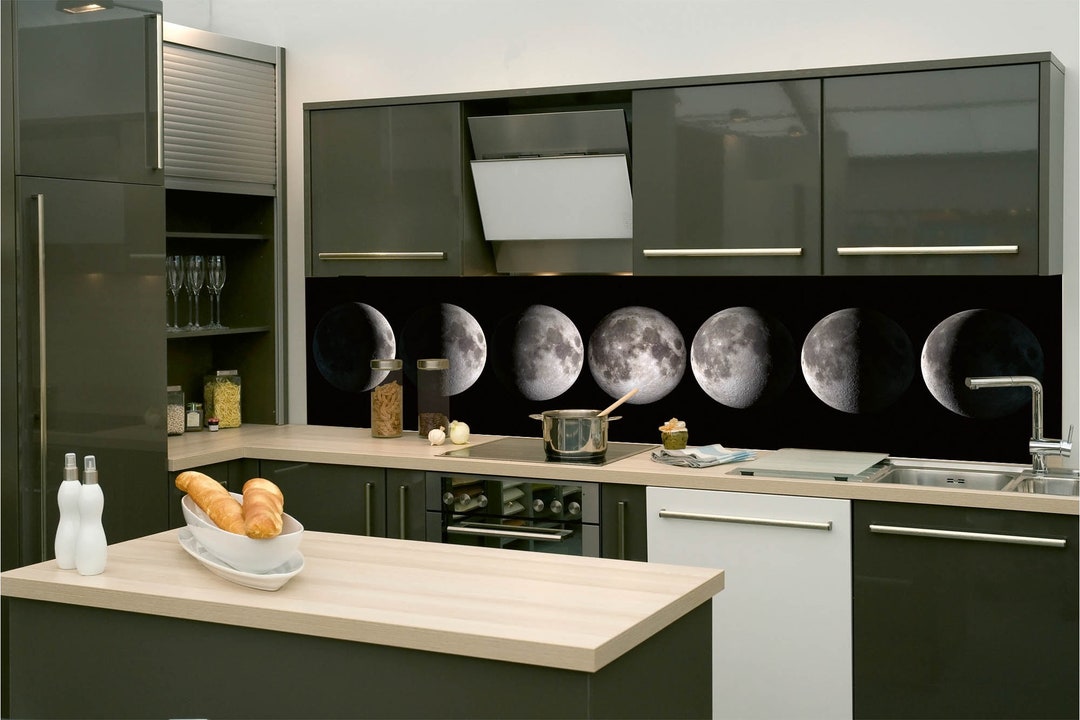 Self-adhesive Splashback - Moon Phases | Kitchen | Decoration | Premium ...